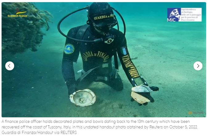 နှစ်ပေါင်း ၈၀၀ သက်တမ်းရှိကြွေထည်များ အီတလီကမ်းလွန်တွင်တွေ့ Popular