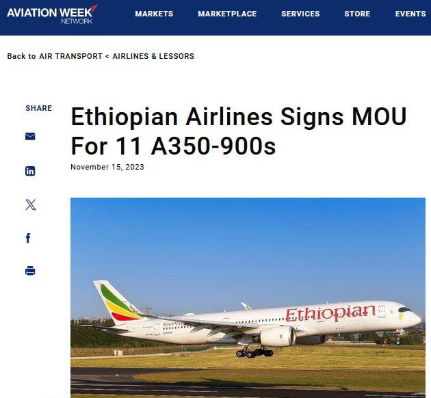 Airbus လေယာဉ်ကြီး ၁၁ စင်း ဝယ်ယူရန် အီသီယိုပီးယား လက်မှတ်ရေးထိုး Popular